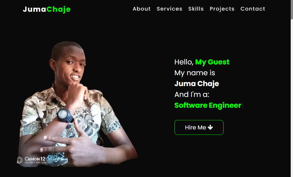Juma Chaje | Personal Portfolio Website